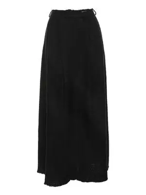 Dolce & Gabbana Tweed Maxi Skirt - Black