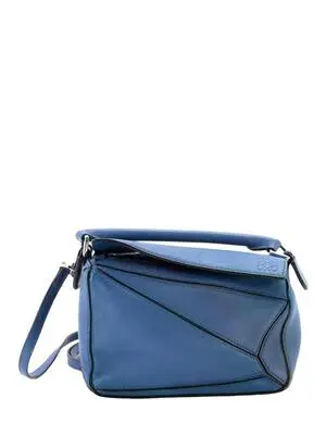 Loewe Puzzle Mini Crossbody Bag Blue