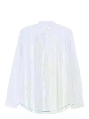 FURSAC Striped Collarless Shirt - White