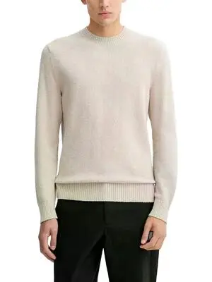 Marc O'polo Ribbed Crew Neck Sweater - Neutrals