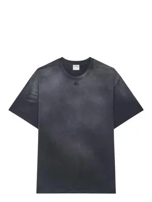 COURREGES Logo T-shirt - Black