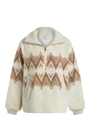 Varley Half-zip Sherpa Sweater - Neutrals