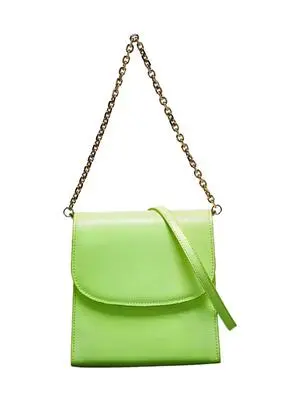 FOLKLOORE Loop Leather Shoulder Bag - Green