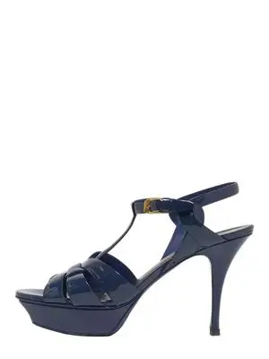 Saint Laurent Crossover-straps Sandals - Blue