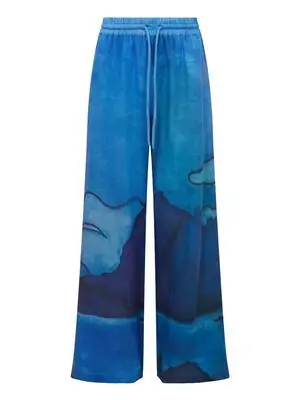 DONDE ESTEBAN Es Vedra Printed Trousers - Blue