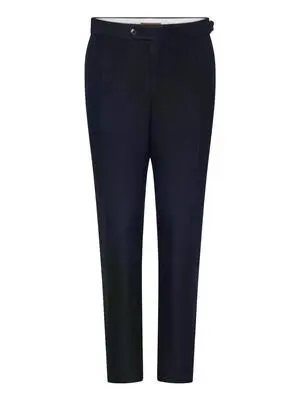 FRANZESE COLLECTION Dart Trousers With Double-waistband - Blue
