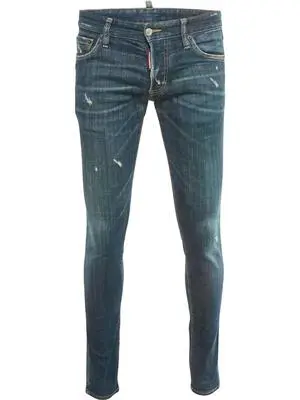Dsquared2 Distressed Slim-fit Jeans - Blue