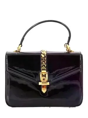 Gucci Sylvie 1969 Top Handle Mini Satchel - Black