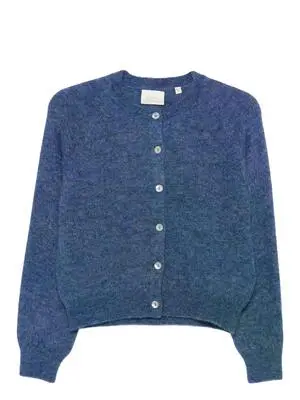 DÔEN Petra Puff-sleeves Cardigan - Blue