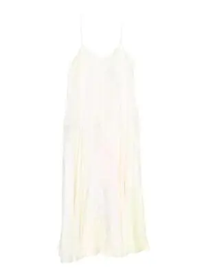 ST. AGNI Silk Twill Slip Dress - White
