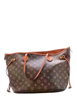 LOUIS VUITTON Neverfull Monogram Mm Tote Bag - Brown