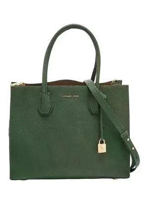 Michael Kors Mercer Leather Tote - Green