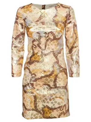 See By Chloé Jacquard Mini Dress - Neutrals