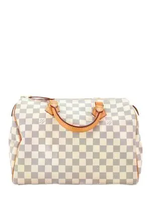 LOUIS VUITTON Speedy Handbag Damier 30 - White