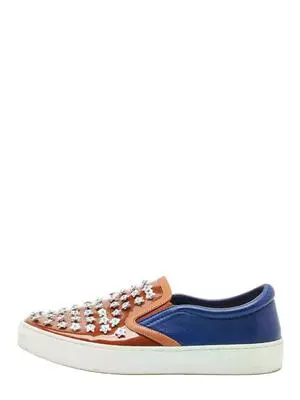 Dior Floral-embellished Slip-on Sneakers - Brown