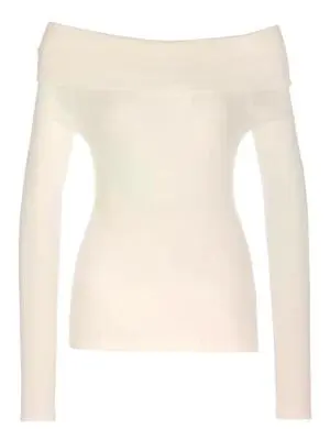 LISA YANG Boat-Neck Long-Sleeves Top