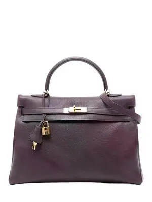 Hermès 2009 Chevre Mysore Kelly Ii Retourne 35 Satchel - Purple