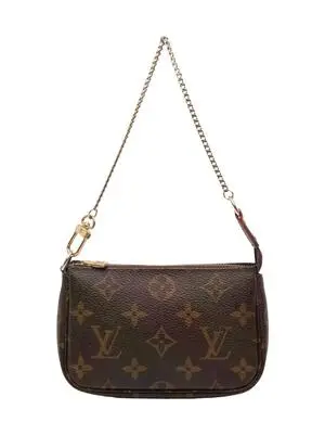 LOUIS VUITTON Monogram Mini Pochette Accessoires Handbag - Brown