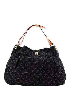 LOUIS VUITTON Daily Denim Pm Hobo Bag - Black