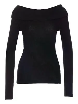 LISA YANG Claudina Boat-neck Top - Black