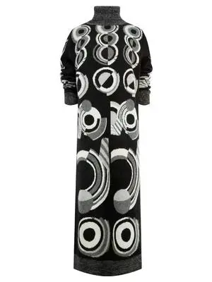 Libertine Sonia Patterned Midi Dress - Black