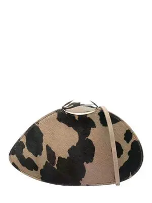 Benedetta Bruzziches Animal-print Clutch - Neutrals