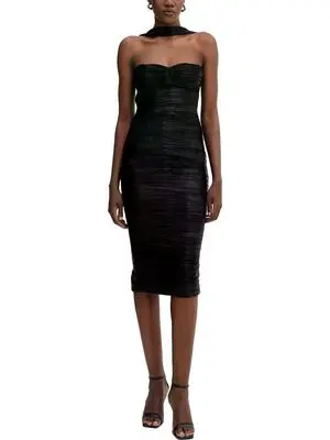 Retrofete Maelis Midi Dress - Black