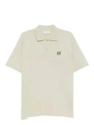 Maison Kitsuné Fox Head Logo Polo Shirt - Green