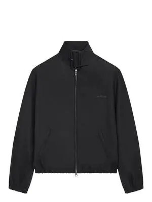 COURREGES Zipped Buckle-neck Bomber Jacket - Black