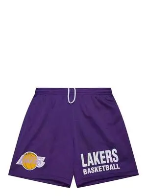 Mitchell & Ness Los Angeles Lakers Hardwood Classics Gameday Shorts - Purple