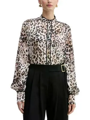 FRACOMINA Animal-print Blouse - Neutrals