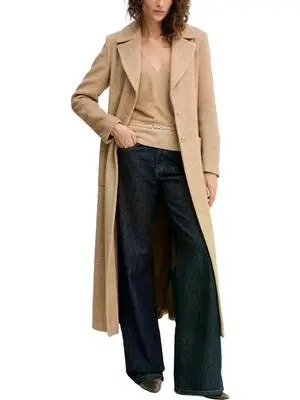 FRACOMINA Belted Herringbone Coat - Neutrals