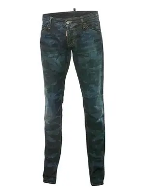 Dsquared2 Camouflage-print Jeans - Blue