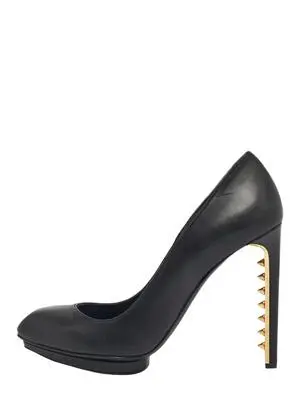 Alexander McQueen Leather Spike-heel Pumps - Black