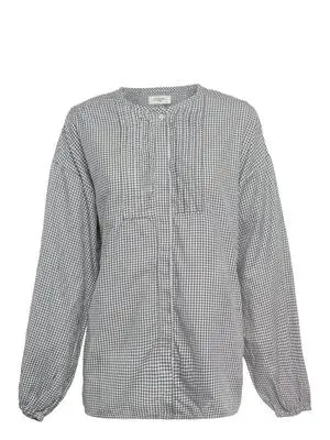 Max Mara Button-down Checked Tunic - White