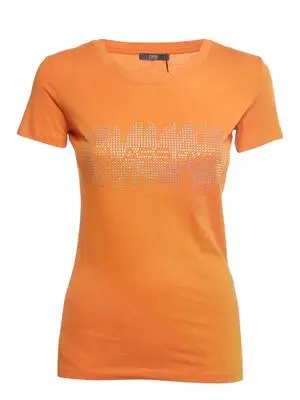 Roberto Cavalli Logo-detail T-shirt - Orange
