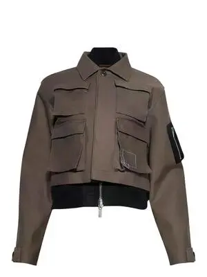 Sacai Multi-pocket Jacket - Brown