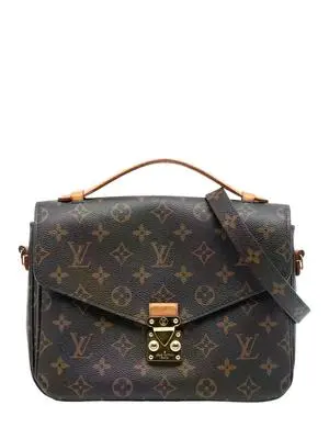 LOUIS VUITTON 2019 Monogram Pochette Metis Satchel - Brown