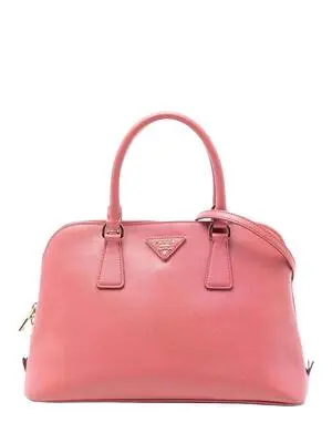 Prada Saffiano Lux Promenade Satchel - Pink