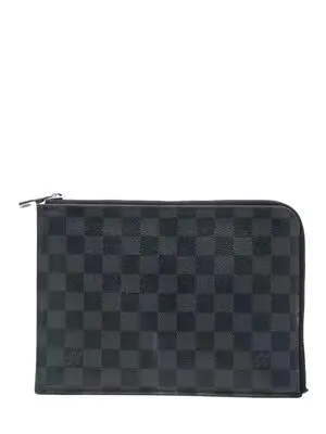 LOUIS VUITTON 2017 Damier Graphite Pochette Jour Pm - Black