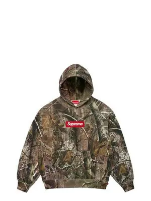 Supreme Box Logo Camouflage Hoodie - Brown