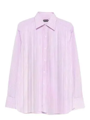 TOM FORD Striped-pattern Shirt - Pink