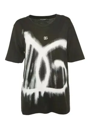 Dolce & Gabbana Graffiti-print T-shirt - Black