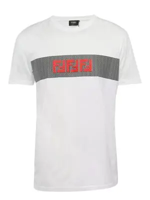 Fendi Ff Logo T-shirt - White