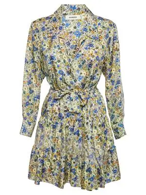 Sandro Floral Print Dress - Neutrals