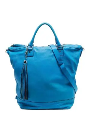 Diane Von Furstenberg Drew Leather Tote Bag - Blue