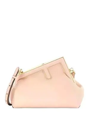 Fendi First Bag Leather Clutch - Pink