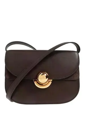 Furla Suede Appliqué Tote - Brown