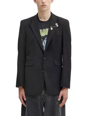 Aries Pin-detail Blazer - Black