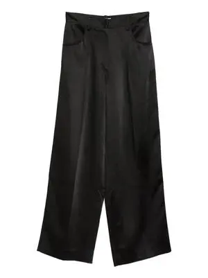 Sandro Satin Trousers - Black